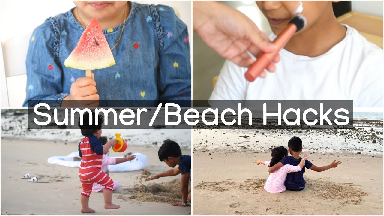 11 Amazing BEACH/SUMMER HACKS to make summers enjoyable for kids ☀️ ...