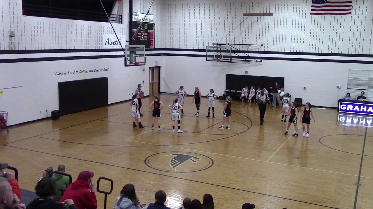 2019-2020 North Union Girls' 8th Grade Basketball @ Graham - YouTube