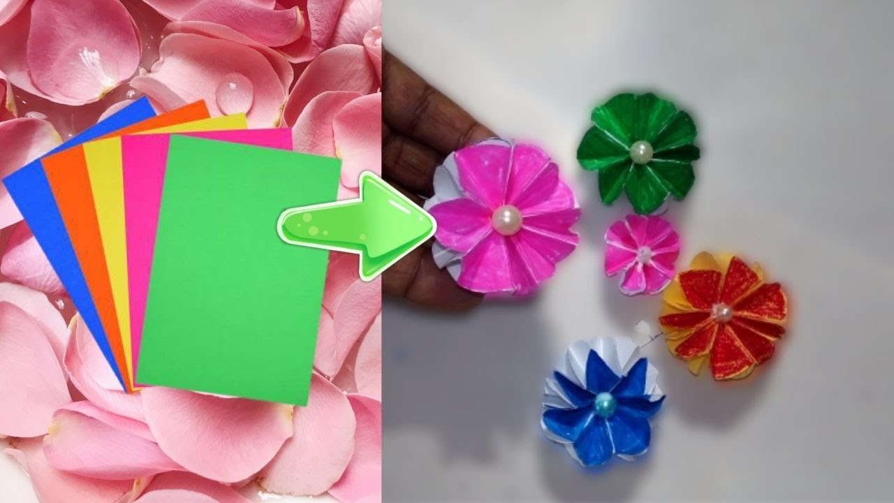 Easy Way To Make Paper cone flower - Paper Craft - diy paper flowers ...
