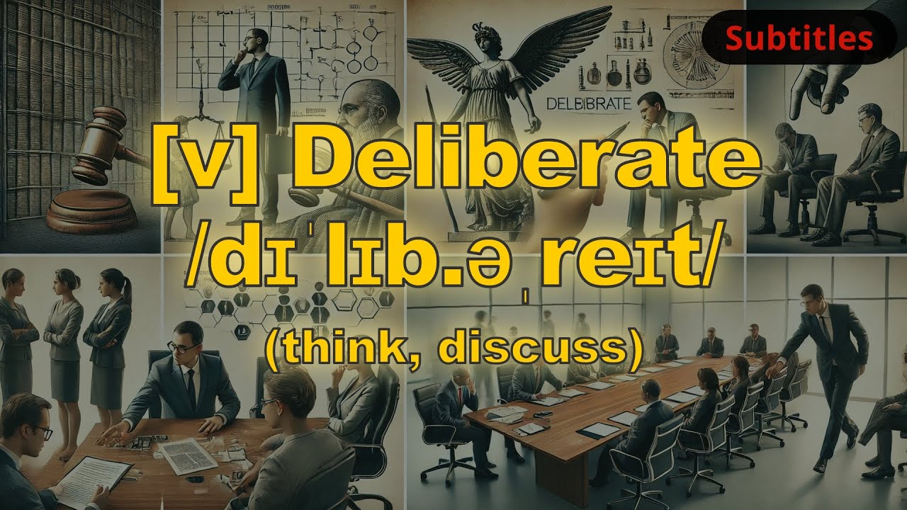 [v] Deliberate meaning (think, discuss) with 5 examples - YouTube