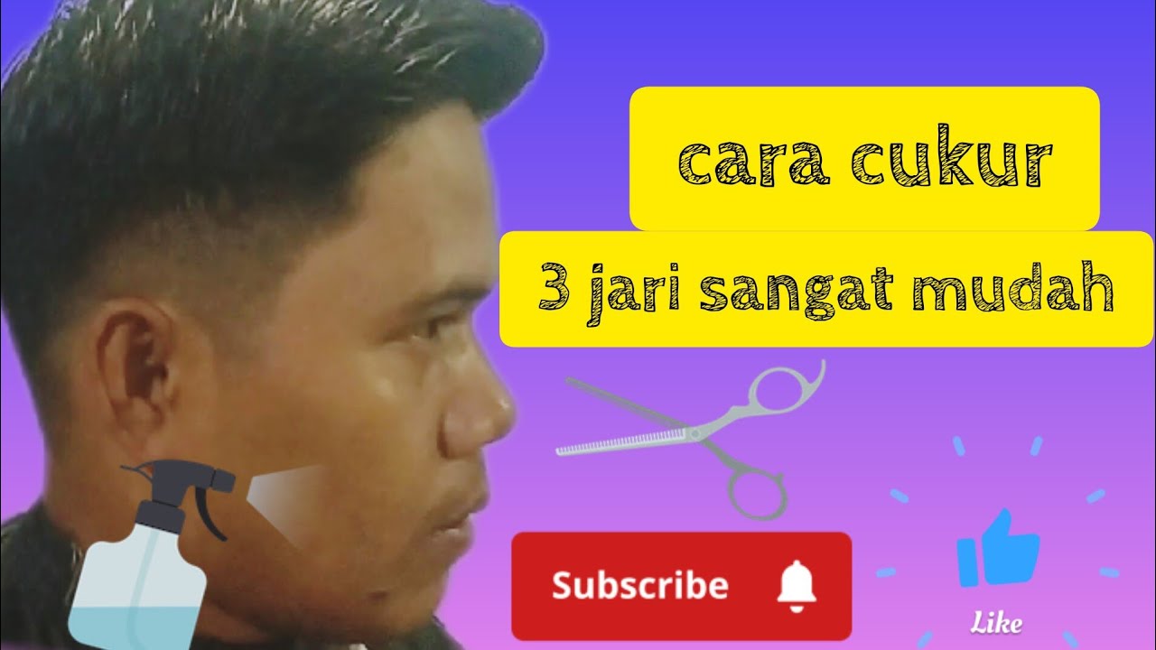cukur rambut pria,cukur rambut 3 jari @erwineliet916 - YouTube