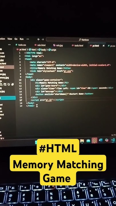 Memory Matching Games Build On Javascript ๐ Coding Programming You Tube Shortshtml Youtube