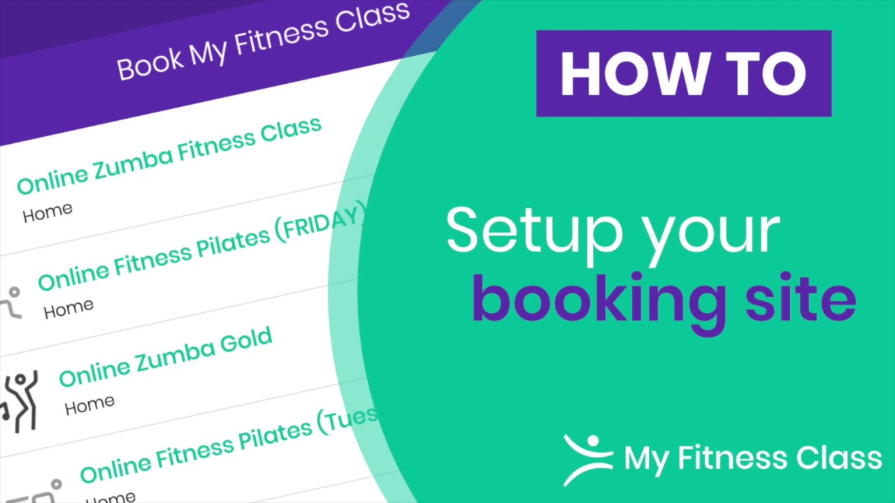 How to setup your booking site with My Fitness Class - YouTube