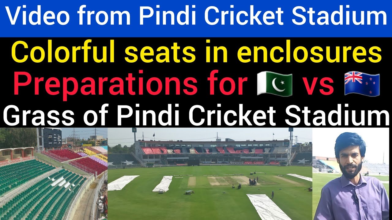 Preparations in Pindi Cricket Stadium Rawalpindi for Pakistan ...