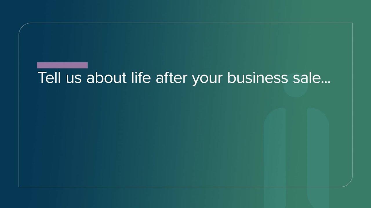 What is life like post sale? - YouTube