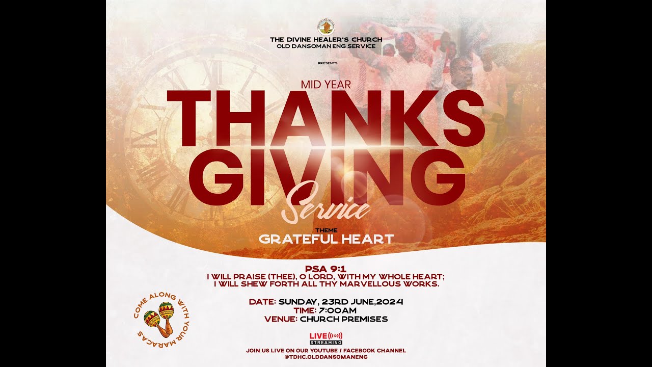 MID YEAR THANKSGIVING SERVICE | 23RD JUNE - YouTube