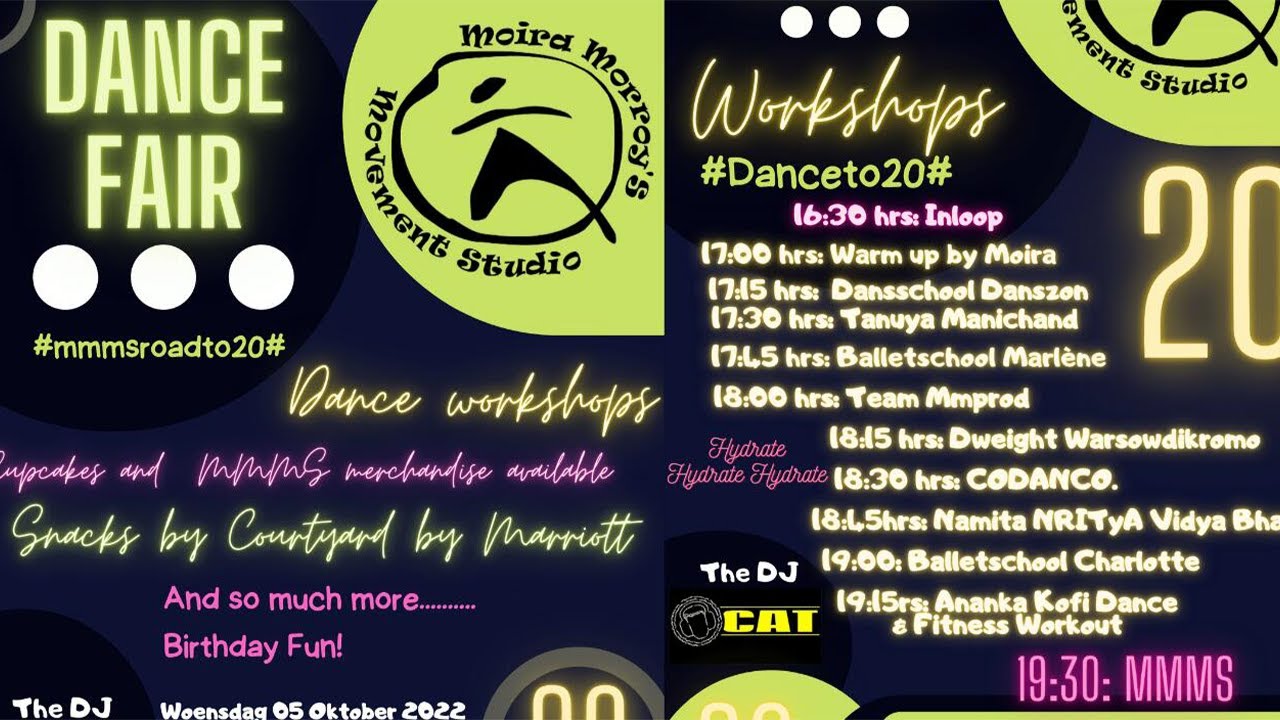 DANCE FAIR | workshops | Moira Morroy's Movement Studio | 5 oktober ...