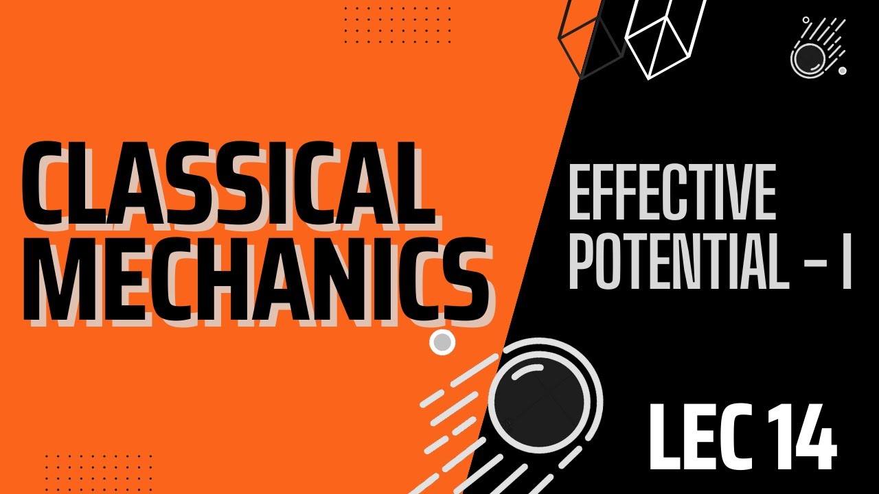 Lecture 14 Part 1 | Classical Mechanics | Effective Potential For ...