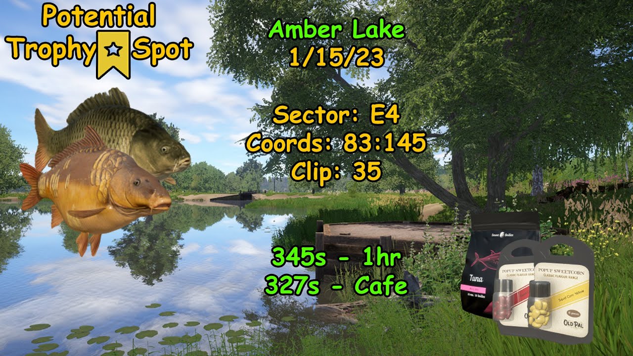 Russian Fishing 4 Amber Active Spot 1-15-23 - 2x trophies caught - YouTube