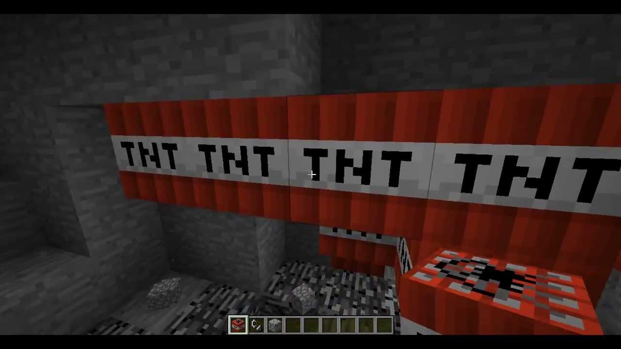 Minecraft --- How To Find diamonds with TNT Cannon - YouTube