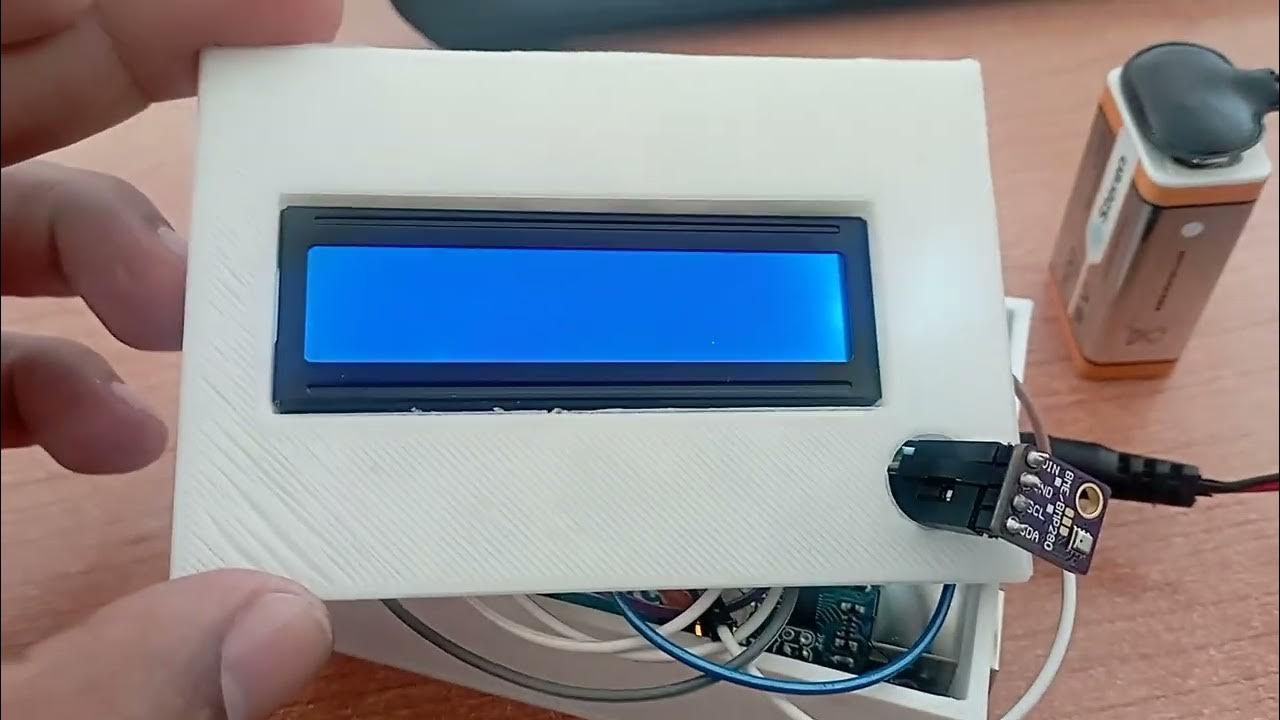 Estación Meteorológica portátil Arduino BME/BMP280 LCD 16x2 Impresión 3D TinkerCad Maker STEM ...