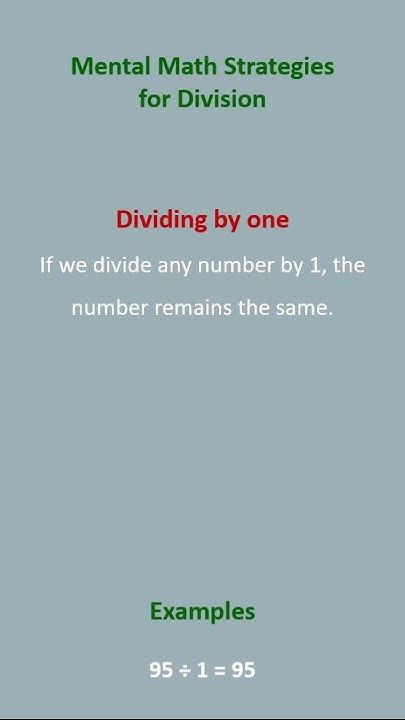 Mental Math | Division #shorts #mentalhealth #division#infinity# ...