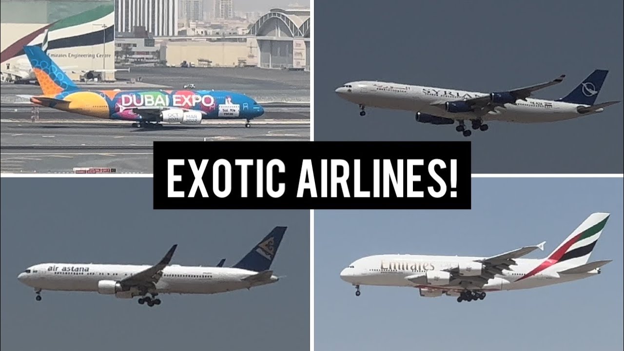 Dubai International Airport Planespotting | Episode 2 | A340, A380 ...
