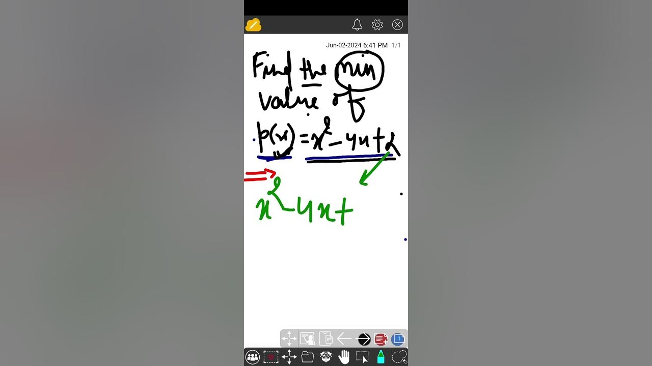 Find the minimum value of polynomial - YouTube