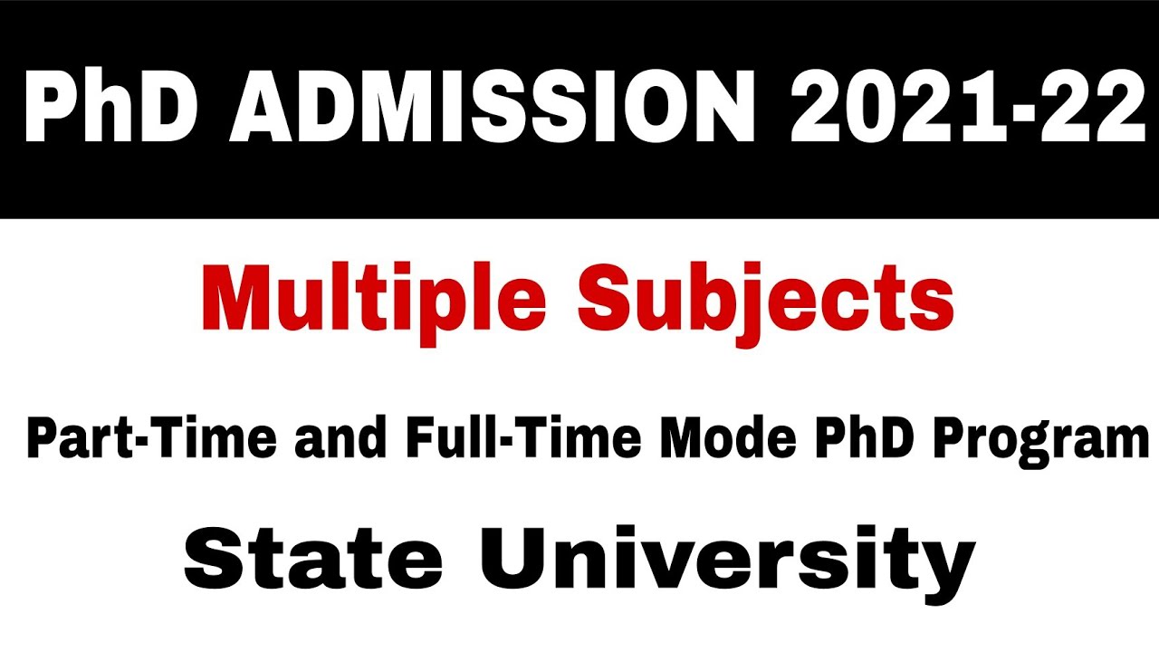 PhD Admission 2021-22 | PhD CET-2021 | PhD Admission Notification 2021 ...