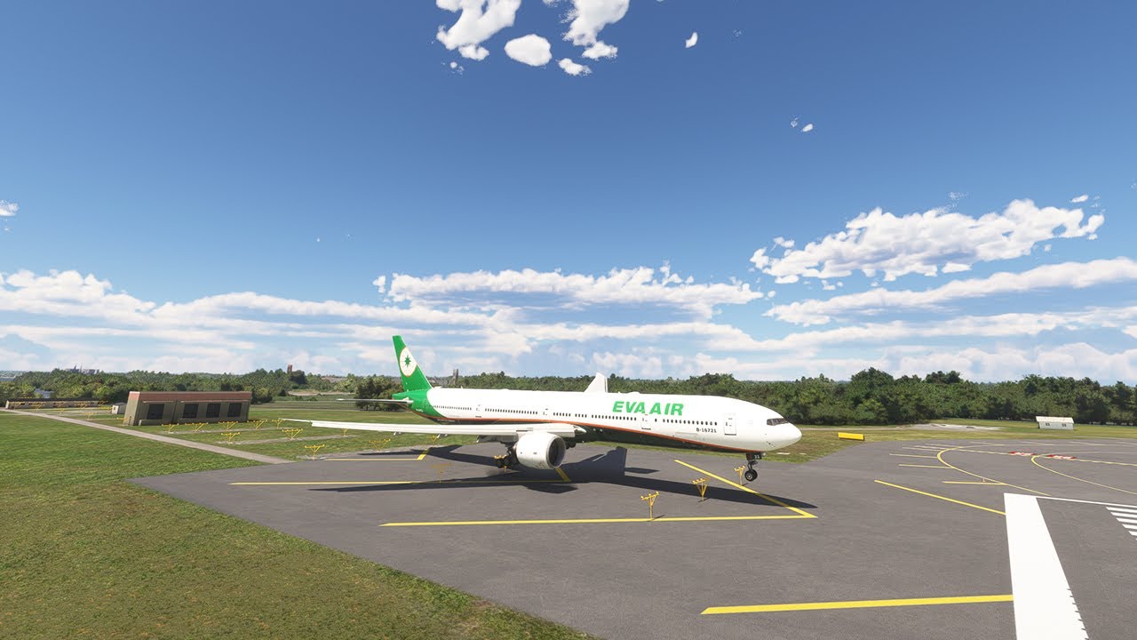 Epic EVA Air Boeing 777 landing at Philadelphia Airport! The pilot is ...