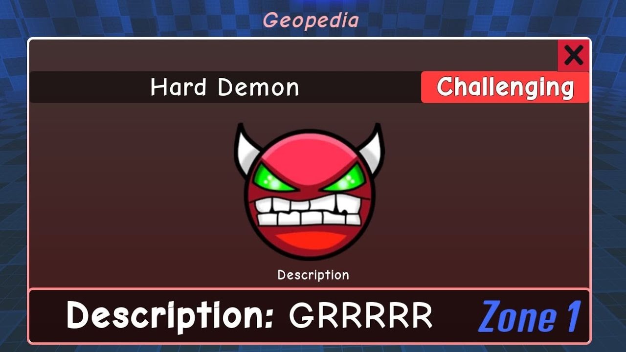 How to get HARD DEMON in FIND THE GEOMETRY DASH Difficulties Roblox ...