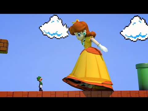 Princess Daisy eats a Giant Mushroom and then this happened
