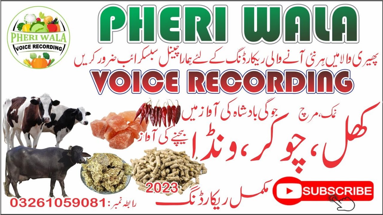 Khal, Chokar, Wanda Bechne Ki Awaz | Pheri Wala Voice Recording 2023 ...