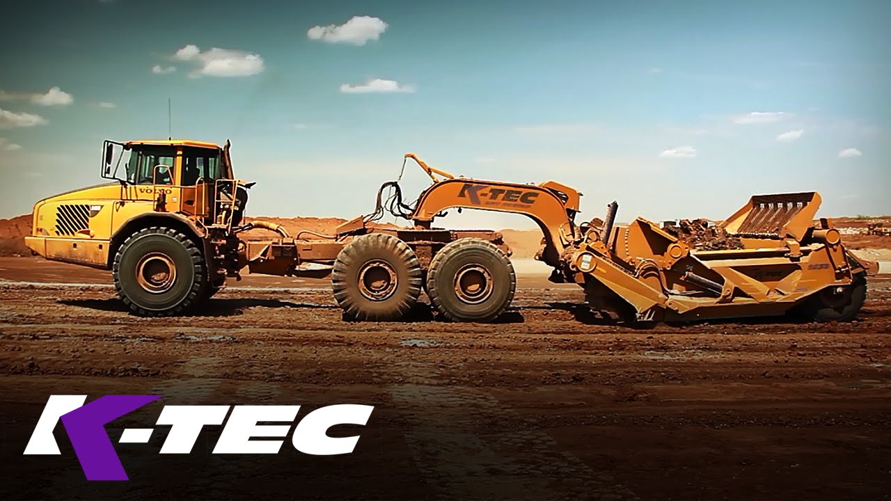 K-Tec 1233ADT Scraper with Volvo ADT - YouTube