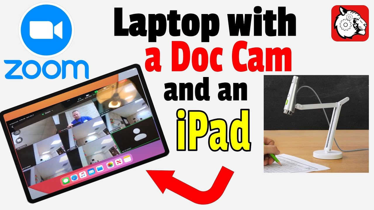 Zoom Meeting with an iPad + Laptop with Doc Cam for Teachers - YouTube