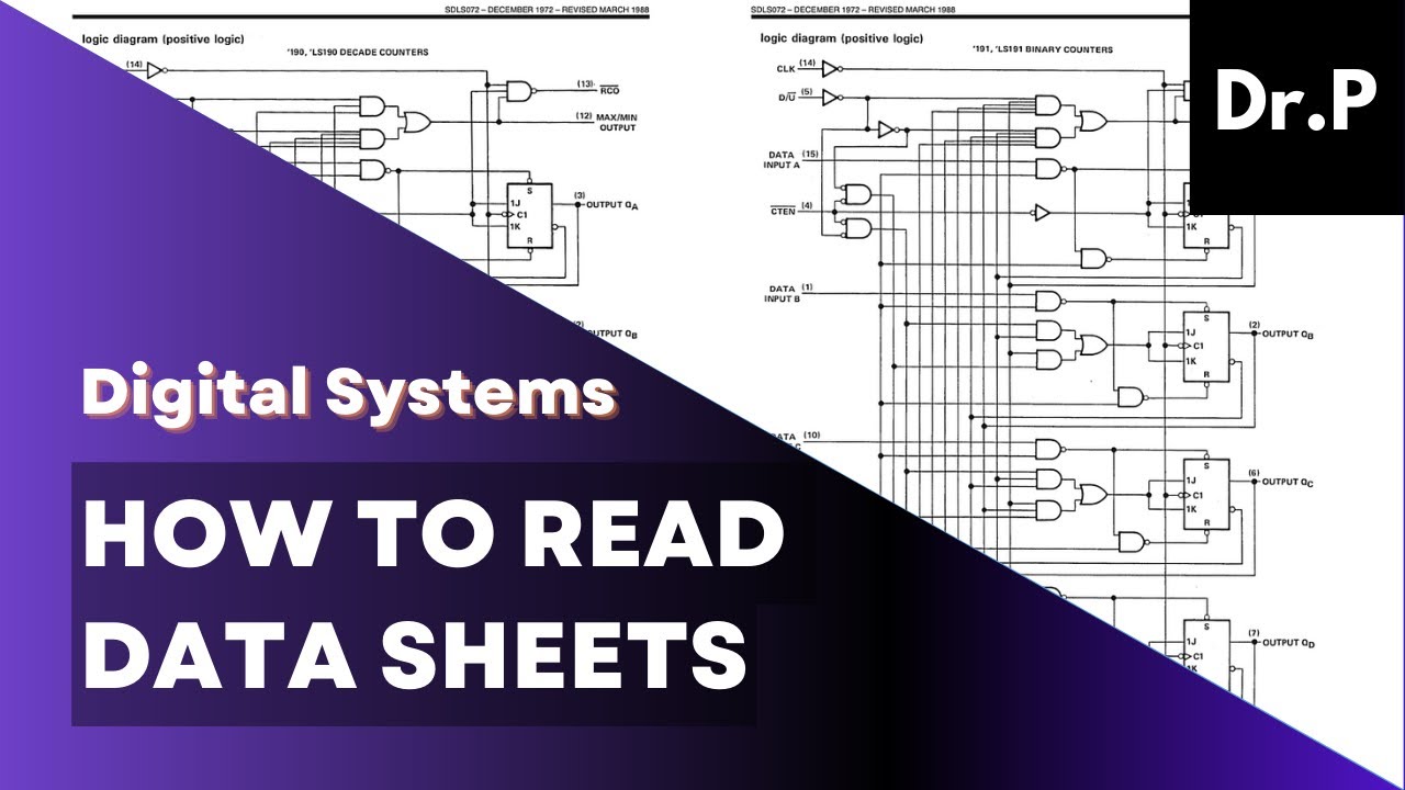 Digital Systems with Dr. P: How to Read Data Sheets - YouTube