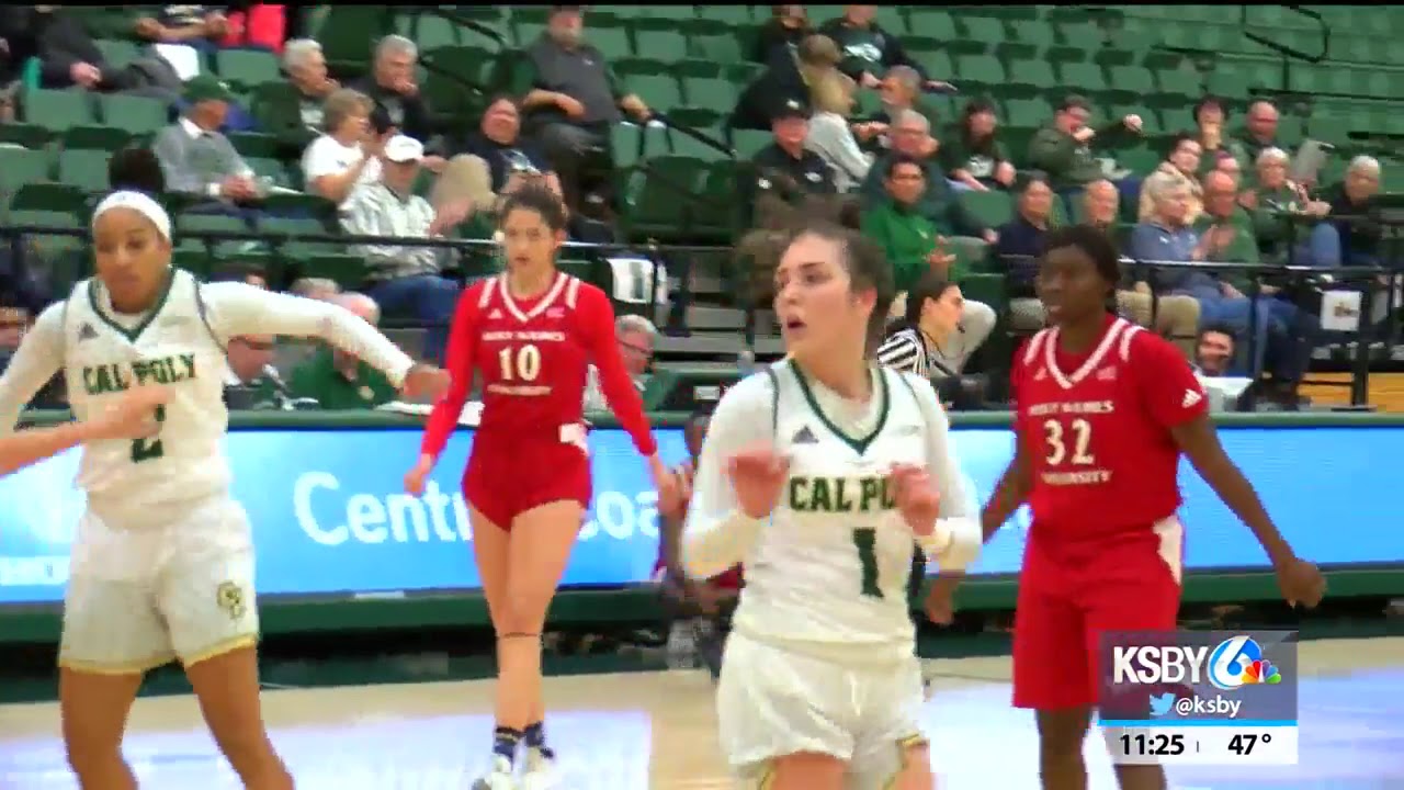 Cal Poly caps non-conference play with 100-35 win over Holy Names - YouTube