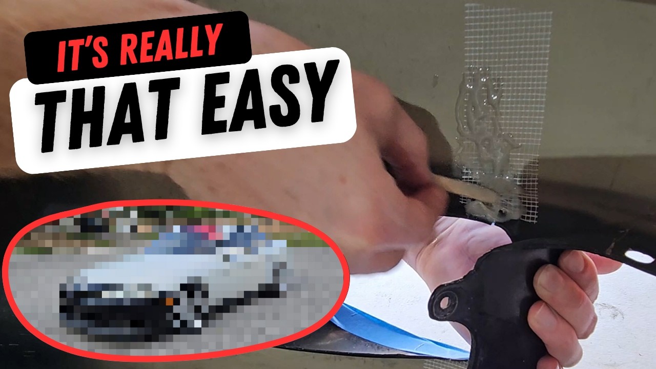 How to Easily Repair a Cracked Bumper at Home - YouTube