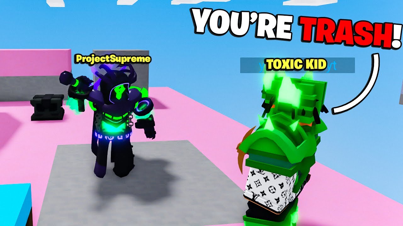 I Trolled TOXIC KID With VOID REGENT Kit in Roblox Bedwars - YouTube