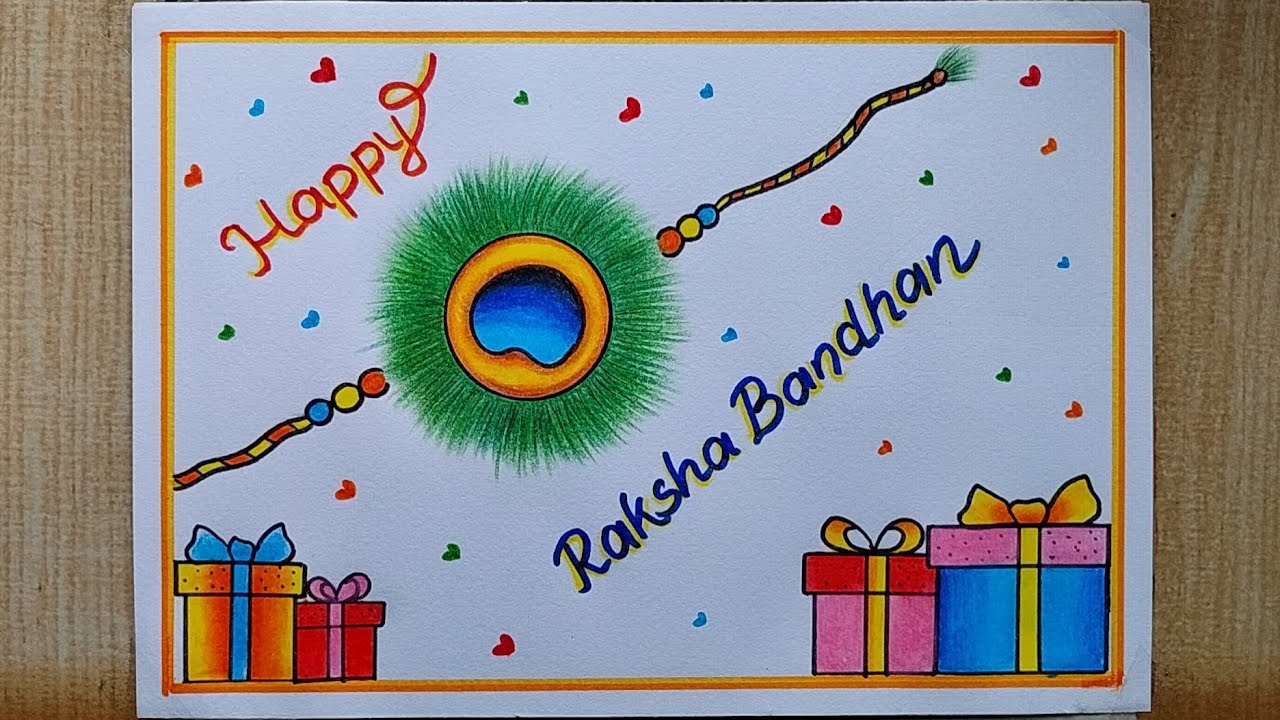 Rakshabandhan drawing easy| How to draw Rakhi step by step ...