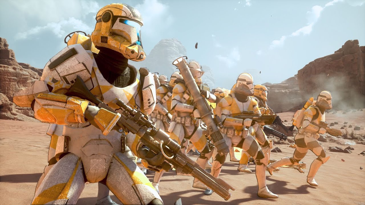 Clone Troopers vs AT-STs - STAR WARS JEDI SURVIVOR NPC Wars - YouTube