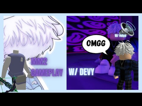 FUNNY MM2 VOICE GAMEPLAY W/ DEVY - YouTube