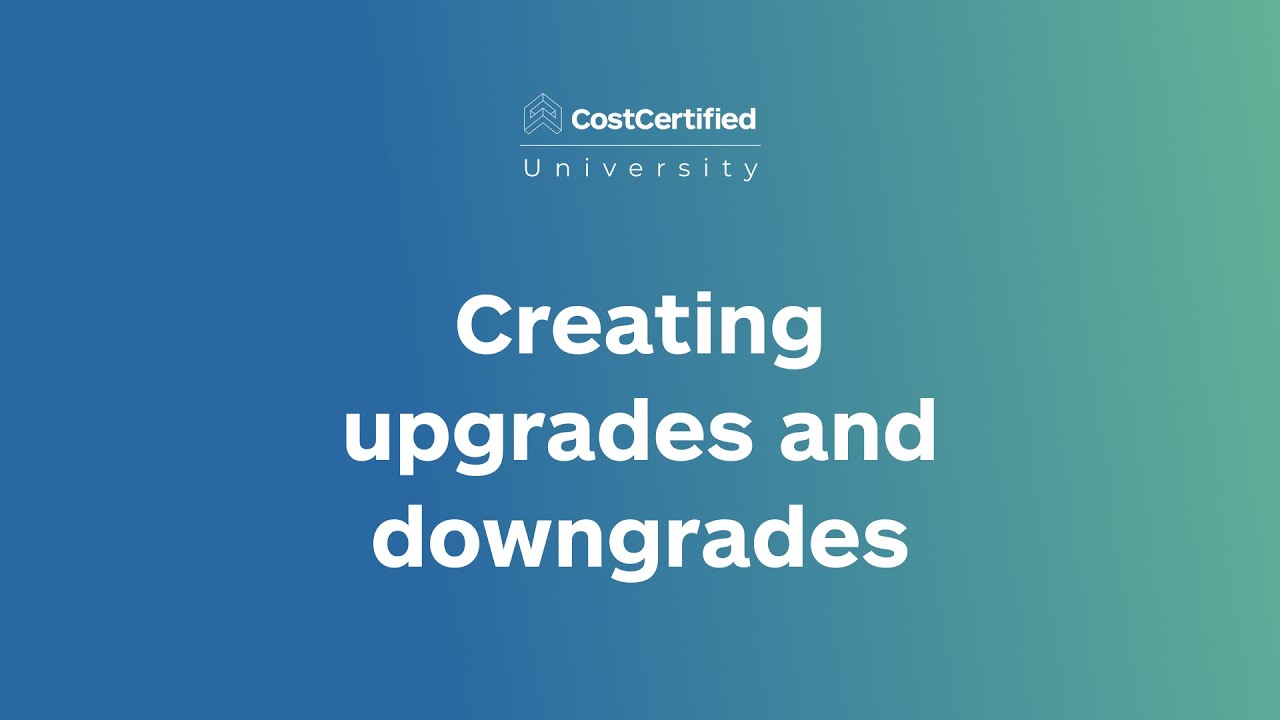 Creating upgrades and downgrades - YouTube