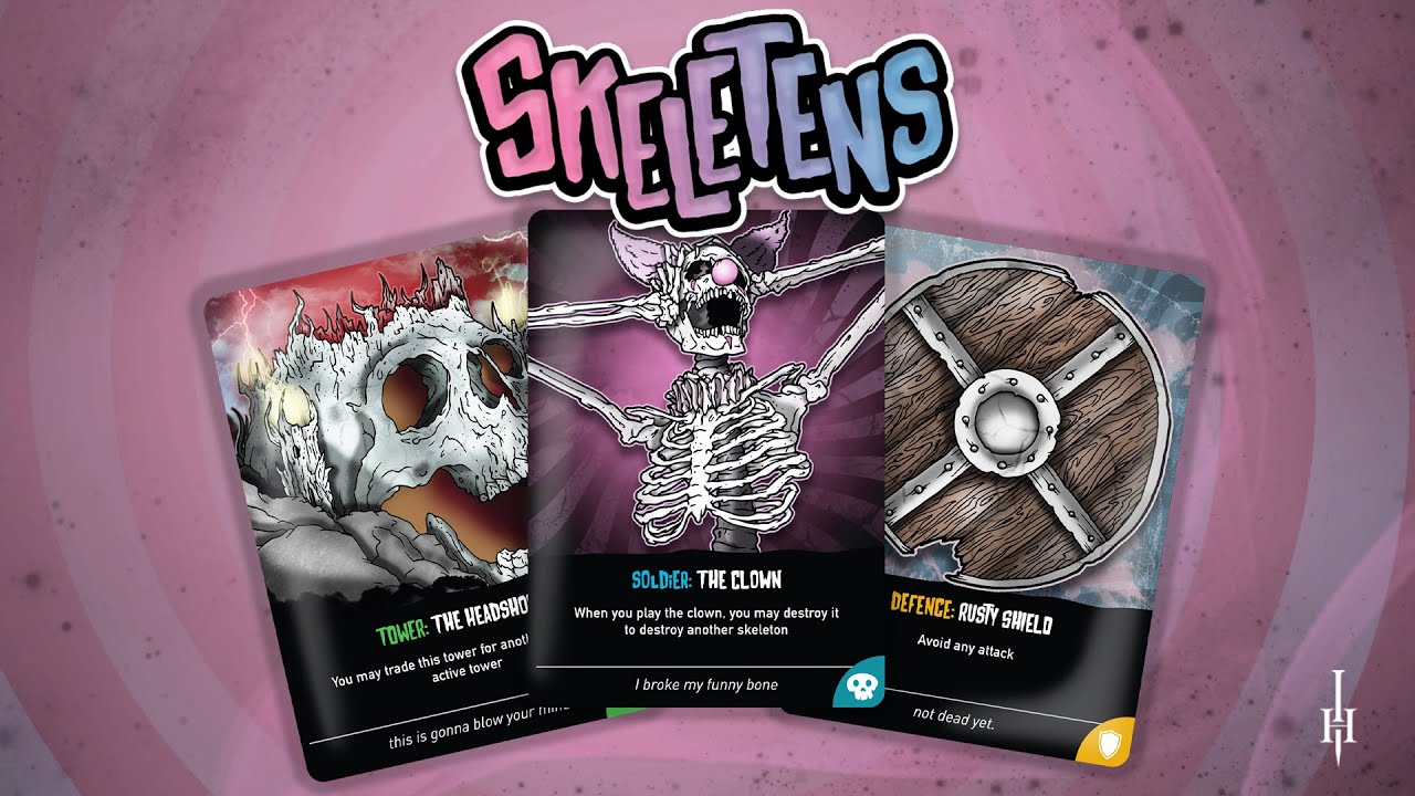Skeletens: A Bone Rattling Card game out now on Kickstarter - YouTube
