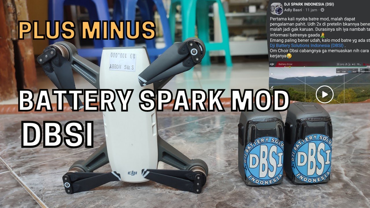 Review Battery DBSI Mod DJI Spark Flight Time up 17 Menit - YouTube