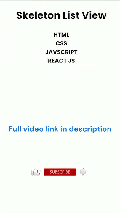 React JS Skeleton loading animation #shortsvideo #reactjstutorial - YouTube