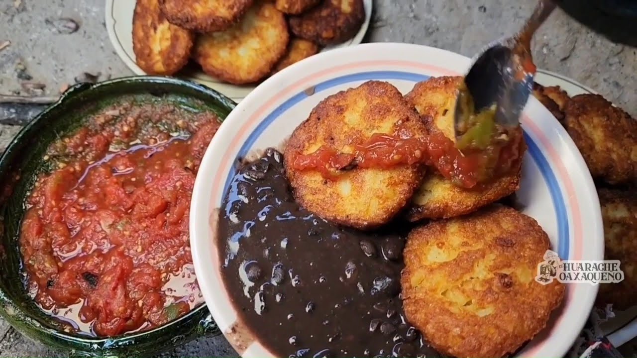 Exquisitas🤩! Tortitas de papa con queso y frijoles!😋 - YouTube