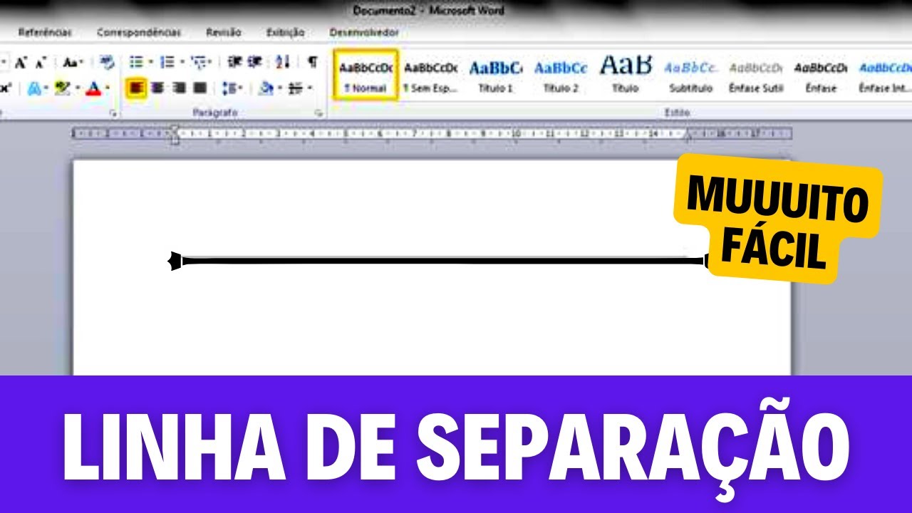 Sinal De Divisao No Word