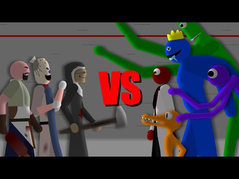 Keplerians Vs Rainbow Friends [Stick Nodes Animation]