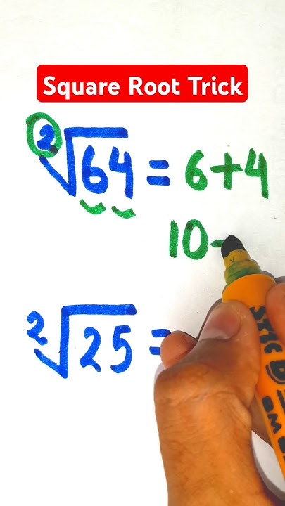 Square Root Trick🔥|How to Find Square Root|Square root kaise nikale# ...