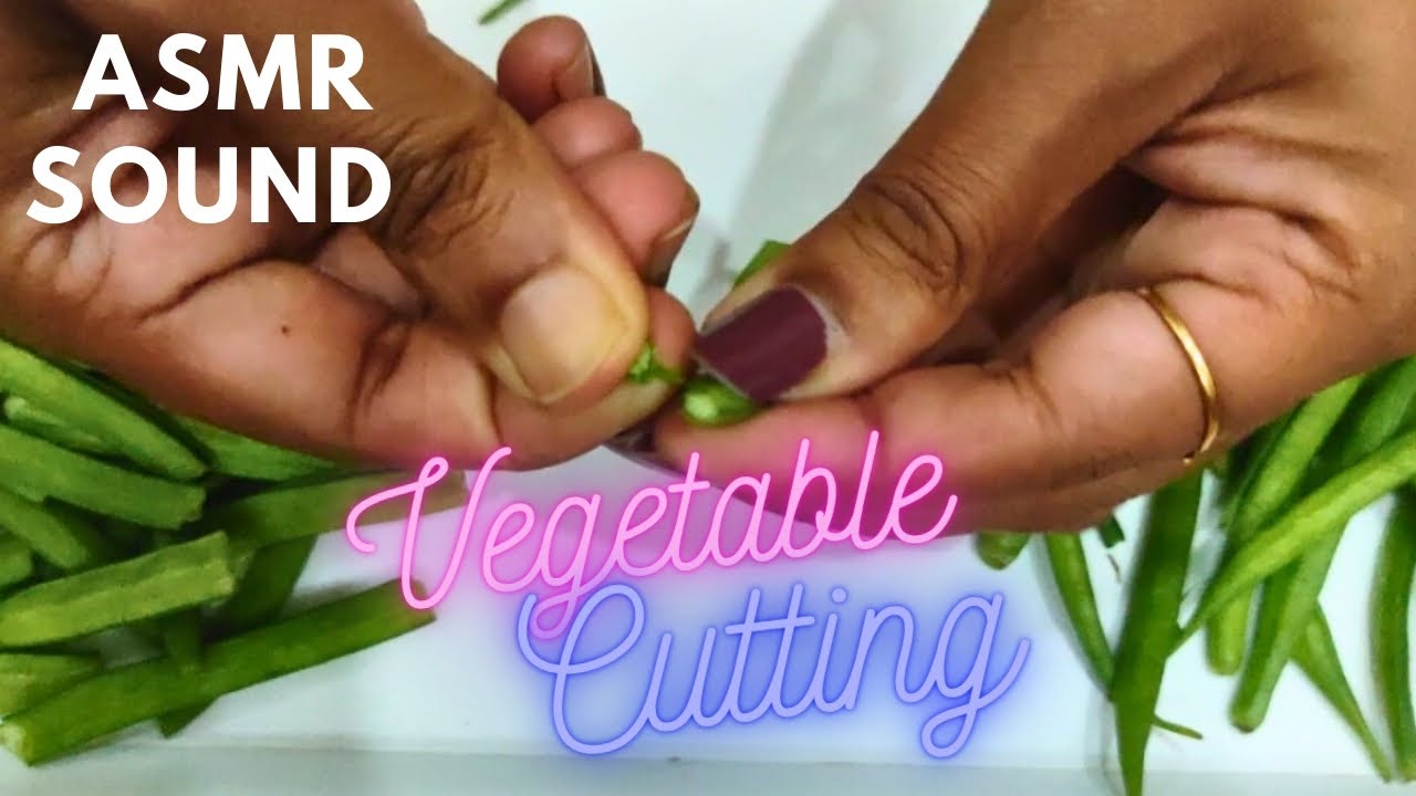 Vegetable cutting asmr sound | Indian veggie cutting - YouTube