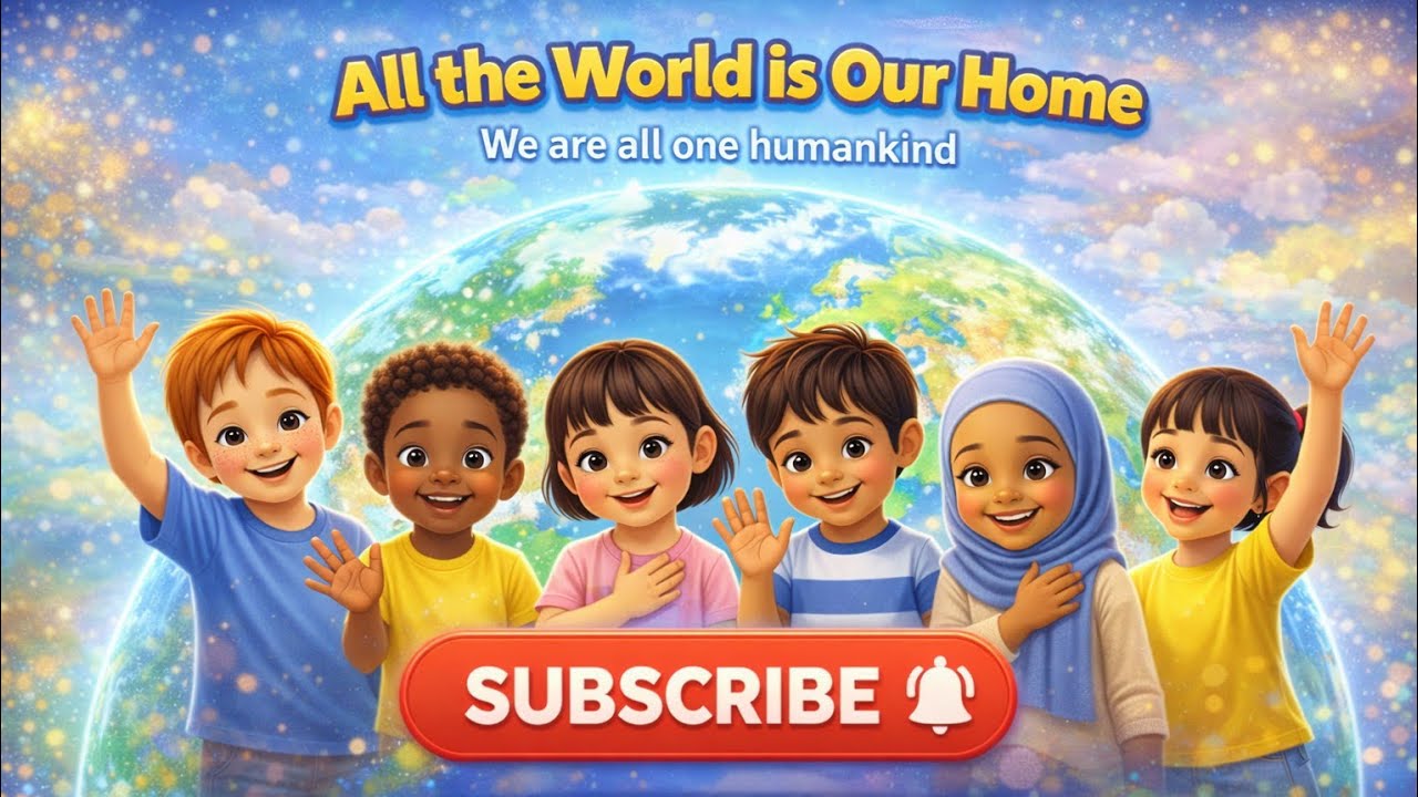 All the World is Our Home 🌍 | We Are All One Humankind | #kidssong of ...