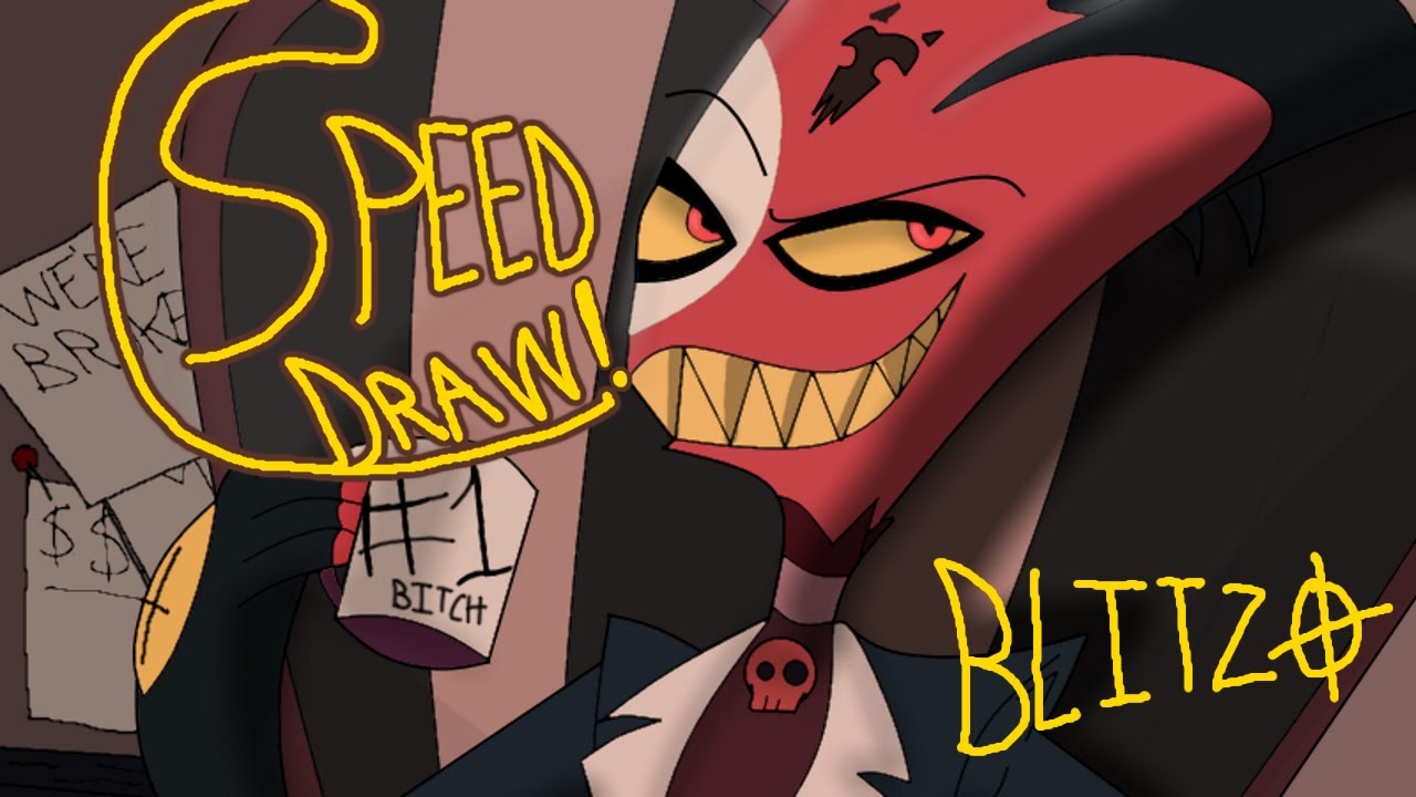 SPEED DRAW- Blitzo (HELLUVA BOSS) - YouTube