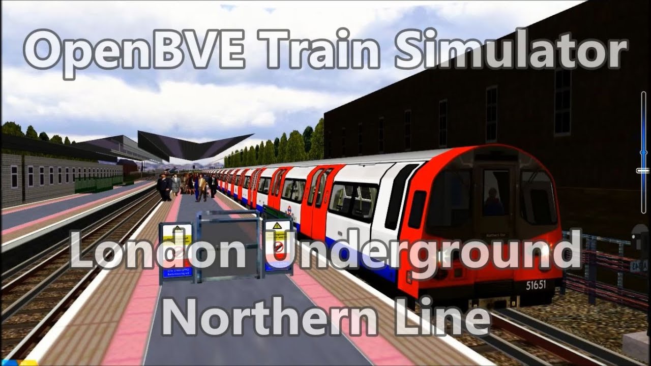 OpenBVE 1995 Stock | Northern Line | Burnt Oak to Kennington - YouTube