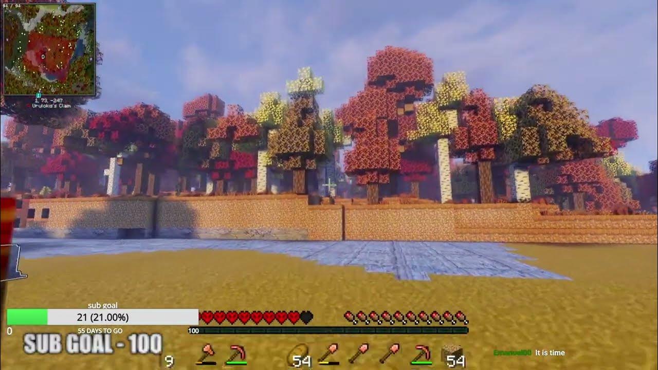 MODDED Minecraft survival, Next gen ultra realistic graphics day 2 with ...