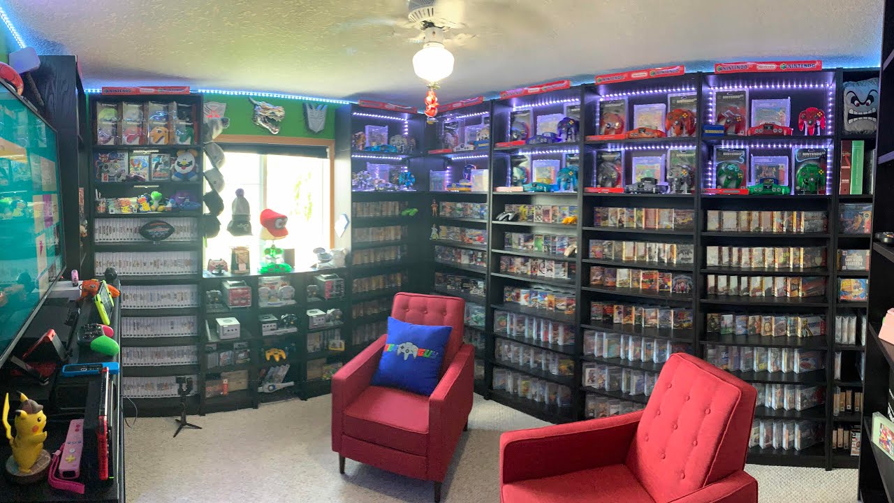 2020 Gameroom Tour Sealed N64 Set Worlds largest N64 Collection - YouTube
