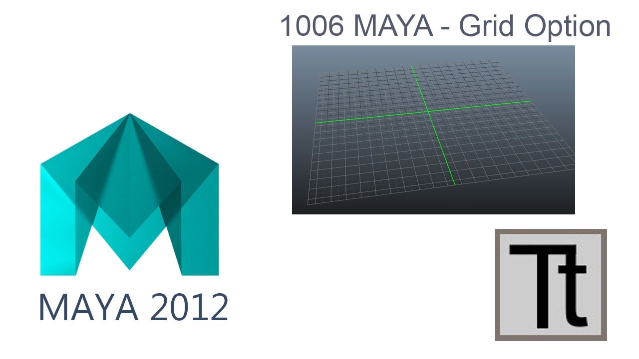 1006 MAYA - การใช้งาน Grid Option - YouTube