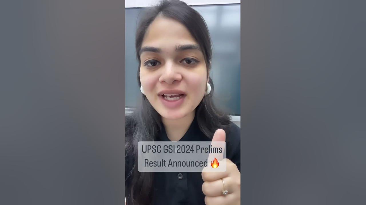 UPSC GSI 2024 Prelims Result Announced geoscientist shorts YouTube upsc-gsi-2024-prelims-result-announced-geoscientist-shorts-youtube