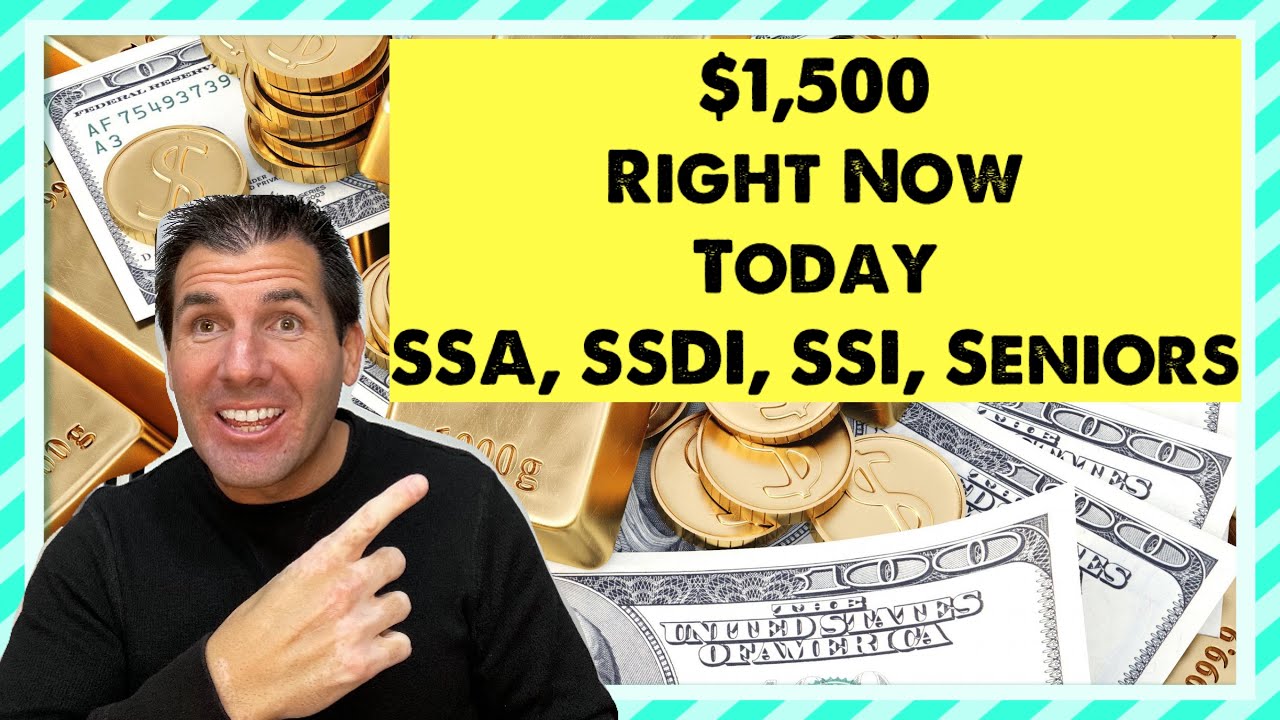 $1,500 Right Now Today - Low Income, Social Security, SSDI, SSI ...