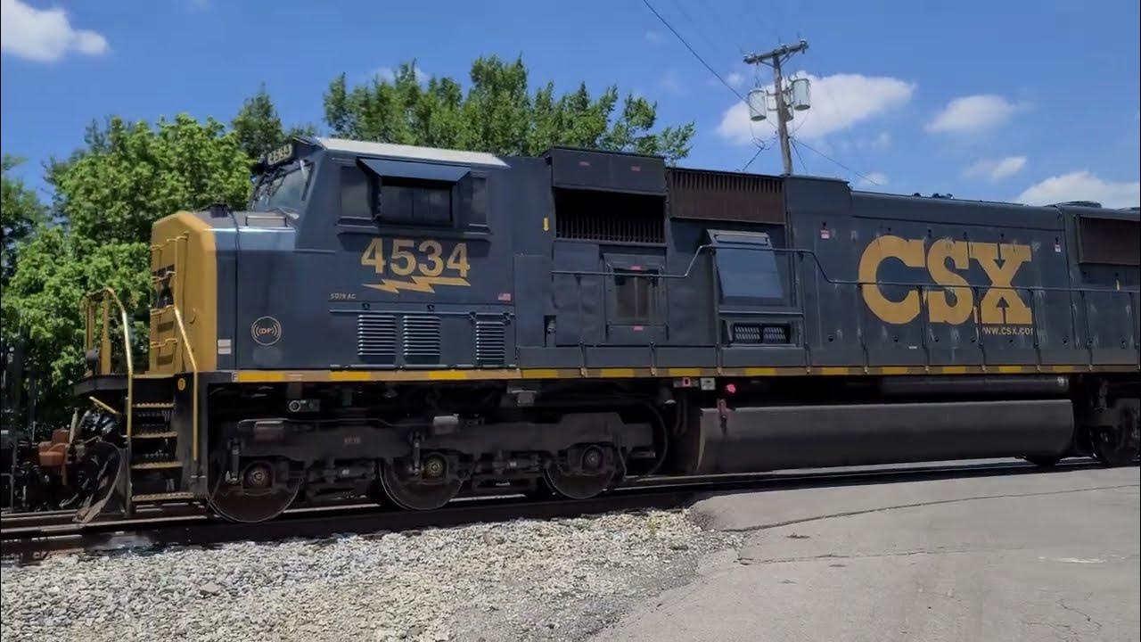 Csx Mixed Freight Train 97 Cars - YouTube
